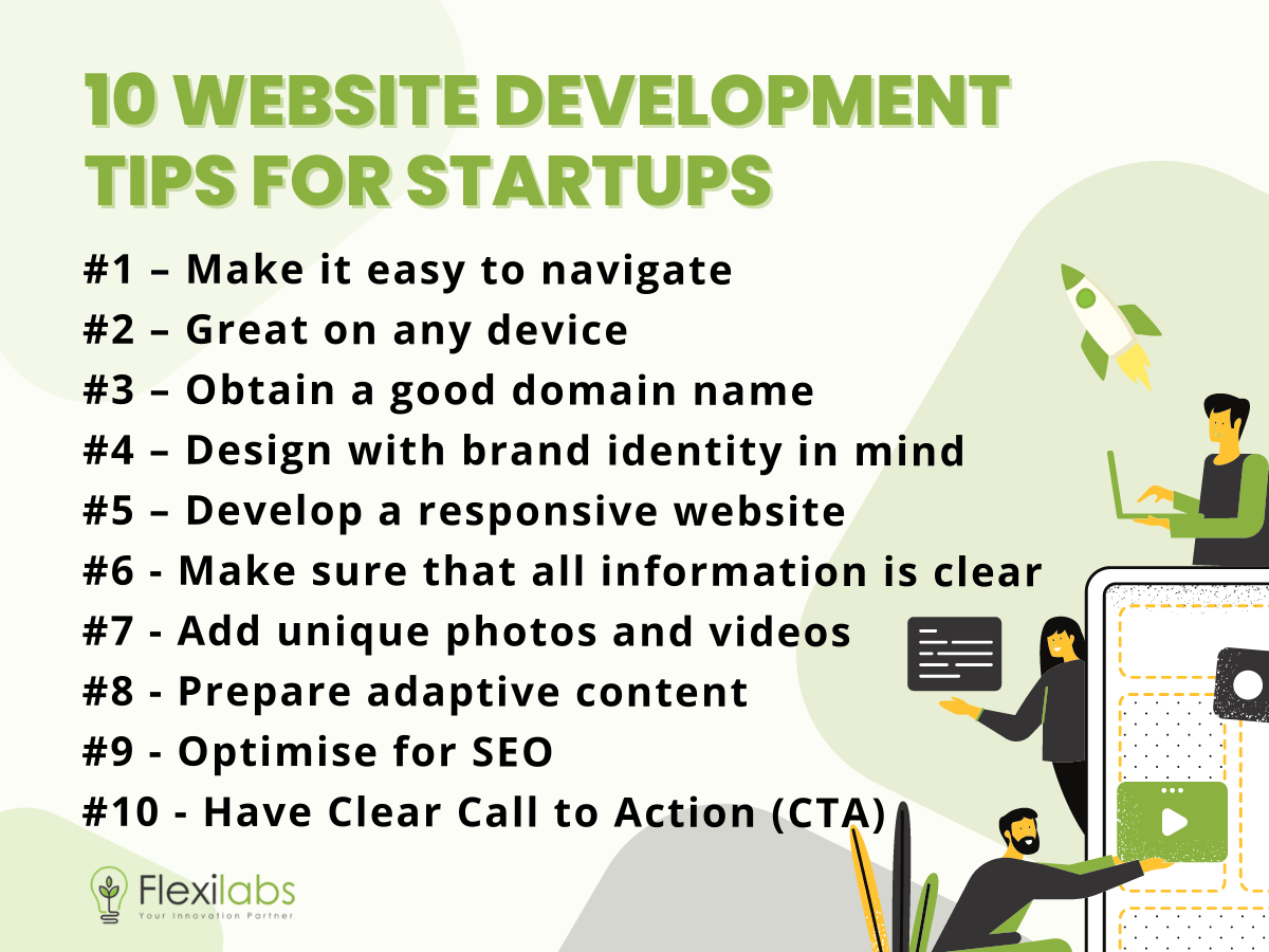 10 Web Development Tips For Startup Website Flexilabs